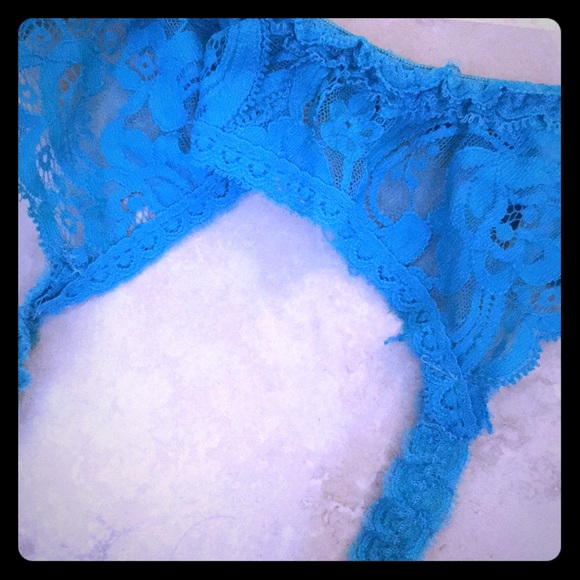 Vintage | Intimates & Sleepwear | Vintage Turquoise Lace Garter Belt ...
